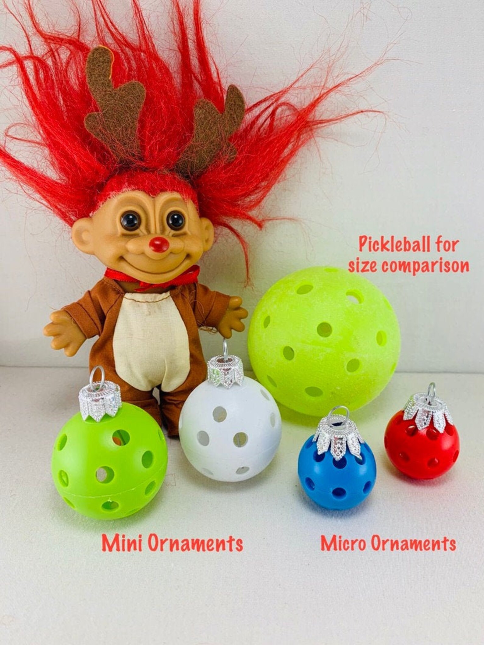 Mini Pickleball CHRISTMAS TREES ORNAMENTS Tabletop Pickleball - Etsy