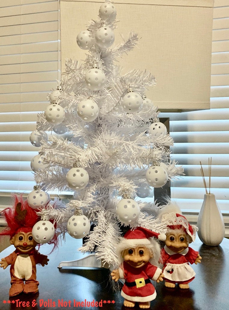 Mini Pickleball CHRISTMAS TREES ORNAMENTS Tabletop Pickleball - Etsy