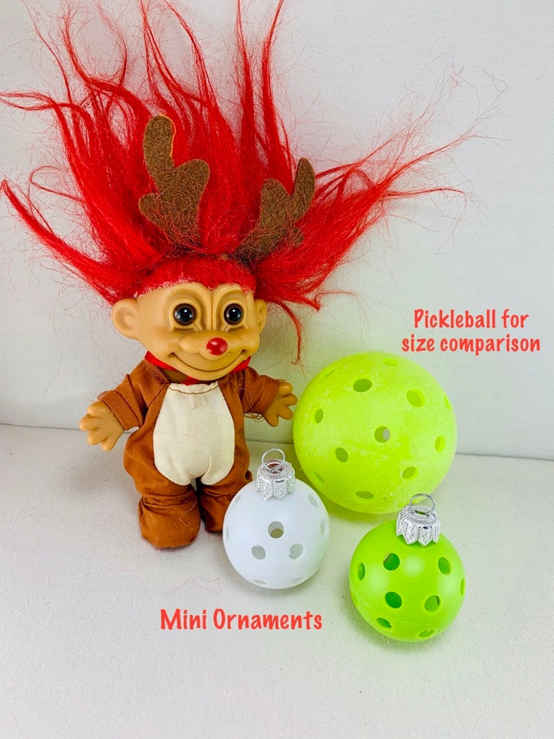 Mini Pickleball CHRISTMAS TREES ORNAMENTS Tabletop Pickleball - Etsy