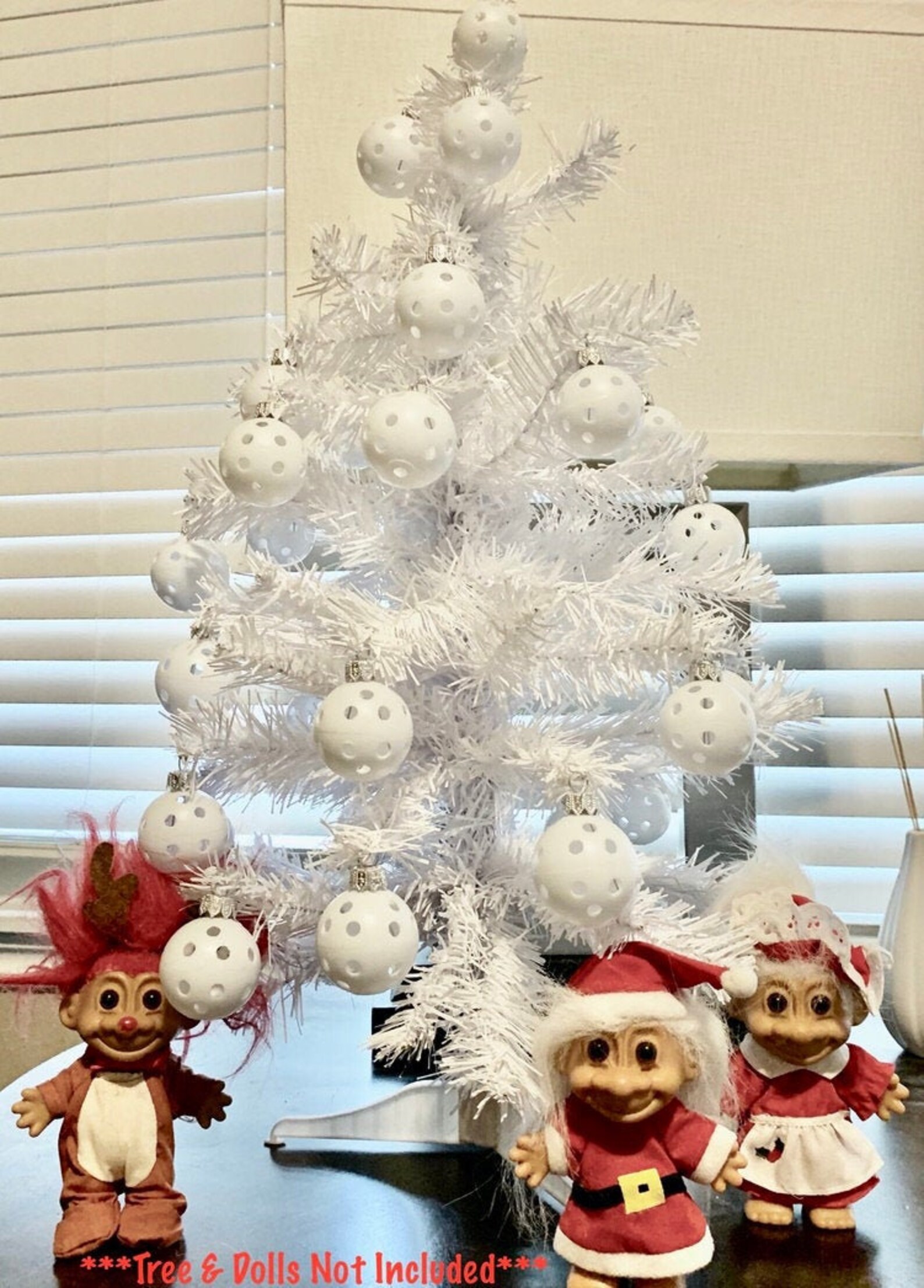 Mini Pickleball CHRISTMAS TREES ORNAMENTS Tabletop Pickleball - Etsy