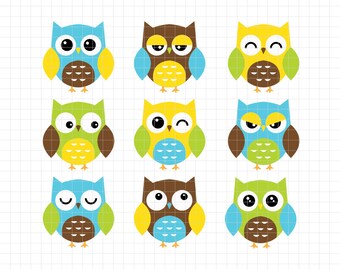Owl graphic | Etsy