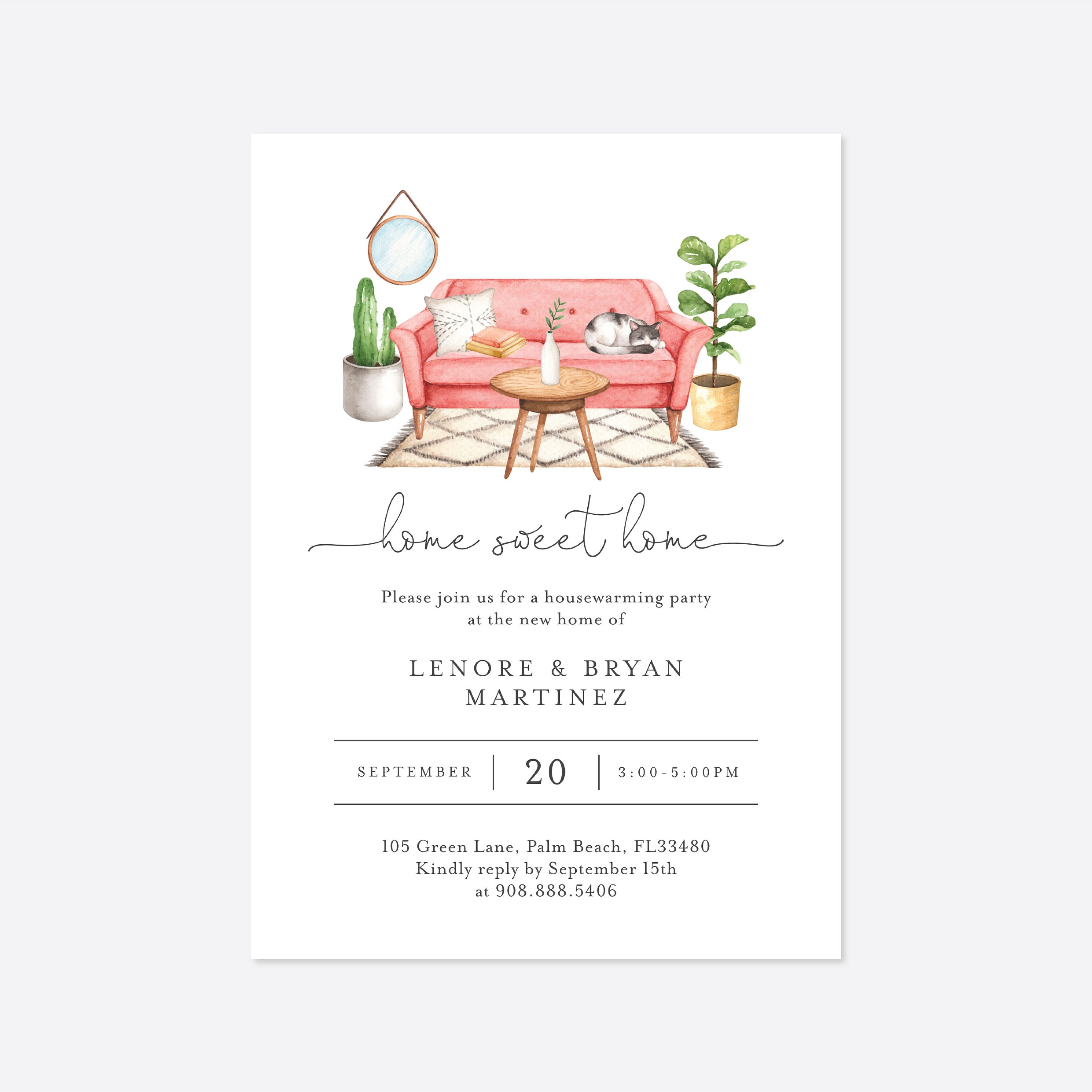 Home Sweet Home Invitation New Home Housewarming Party Invitation ...