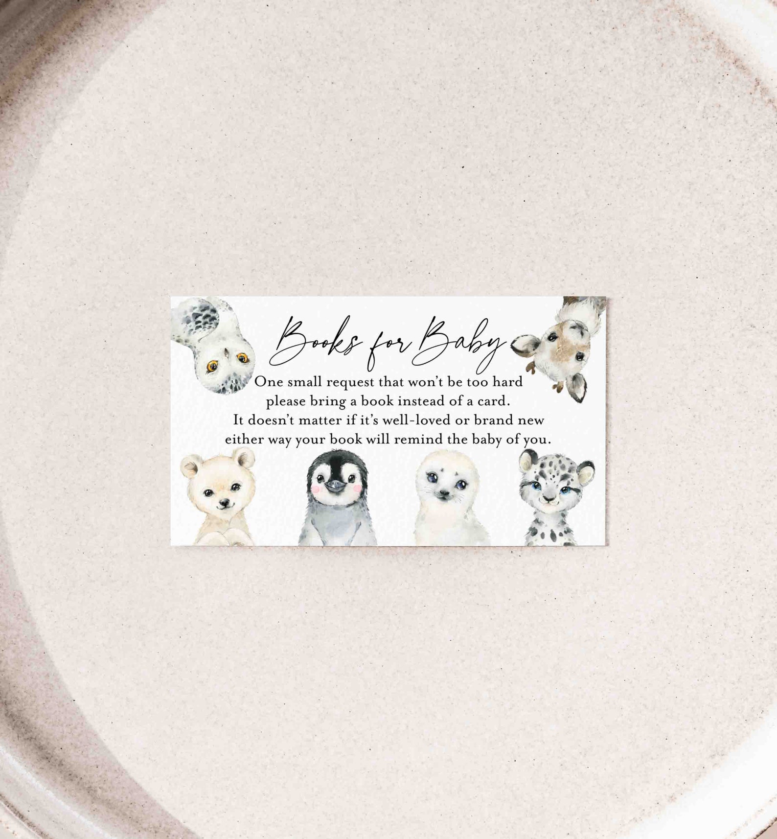 Winter Baby Shower Invitation Suite, Winter Animals Baby Shower ...