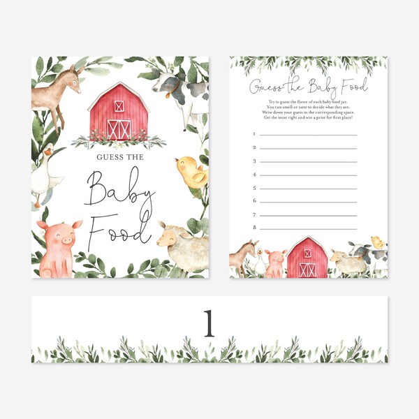 Baby Food Game - Etsy