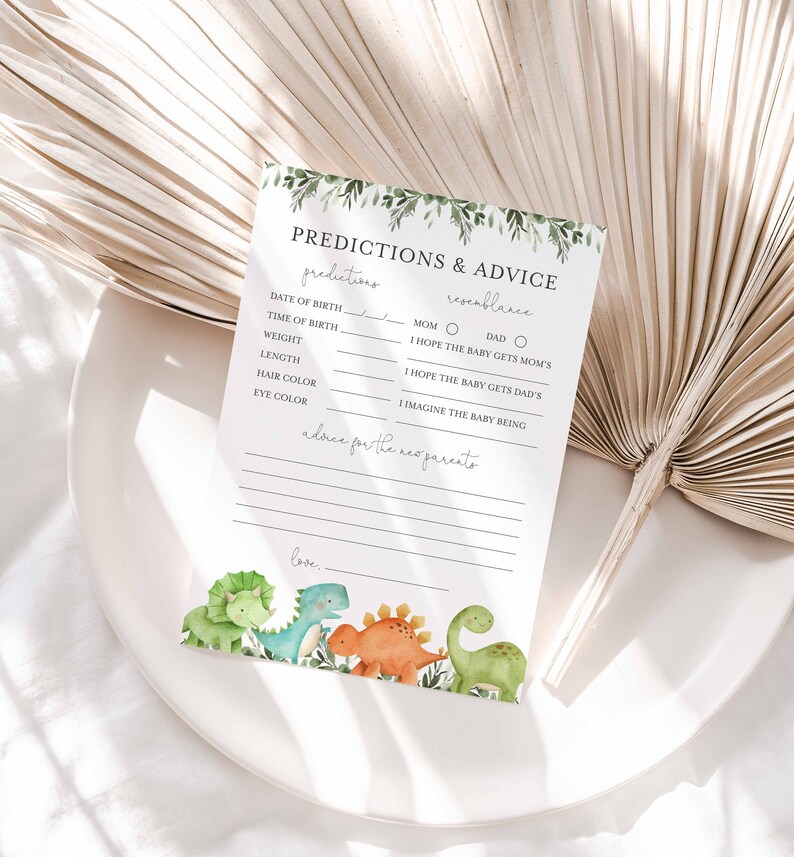 Dinosaur Baby Shower Predictions and Advice, Dinosaur Predictions and ...
