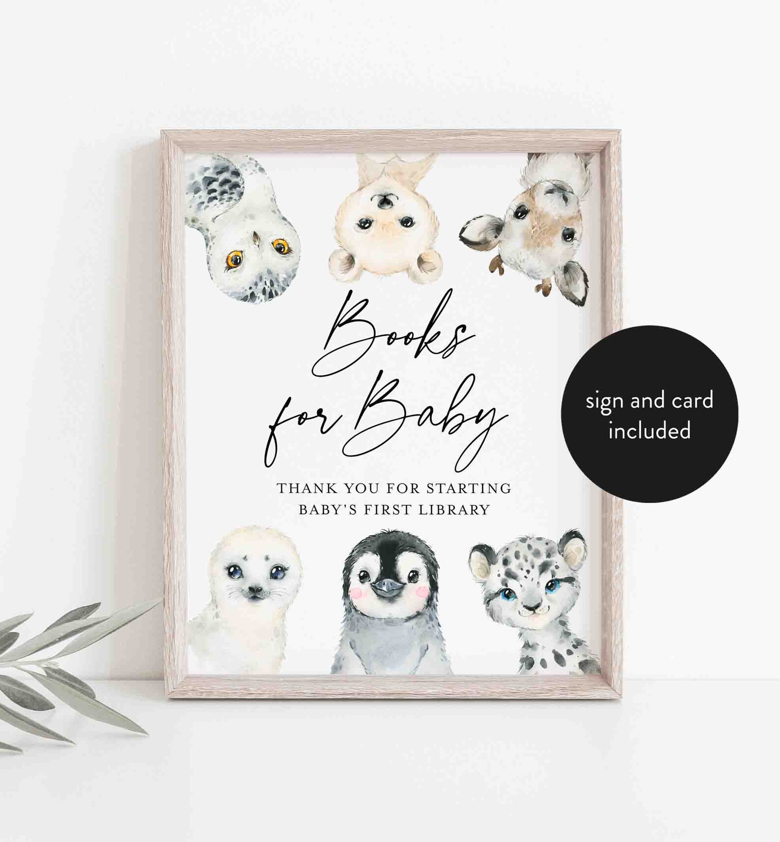 Winter Baby Shower Invitation Suite, Winter Animals Baby Shower ...
