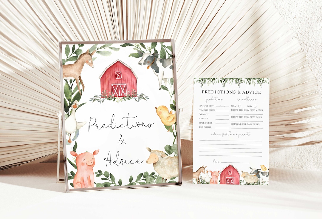 Farm Baby Shower Predictions and Advice, Farm Predictions and Advice ...