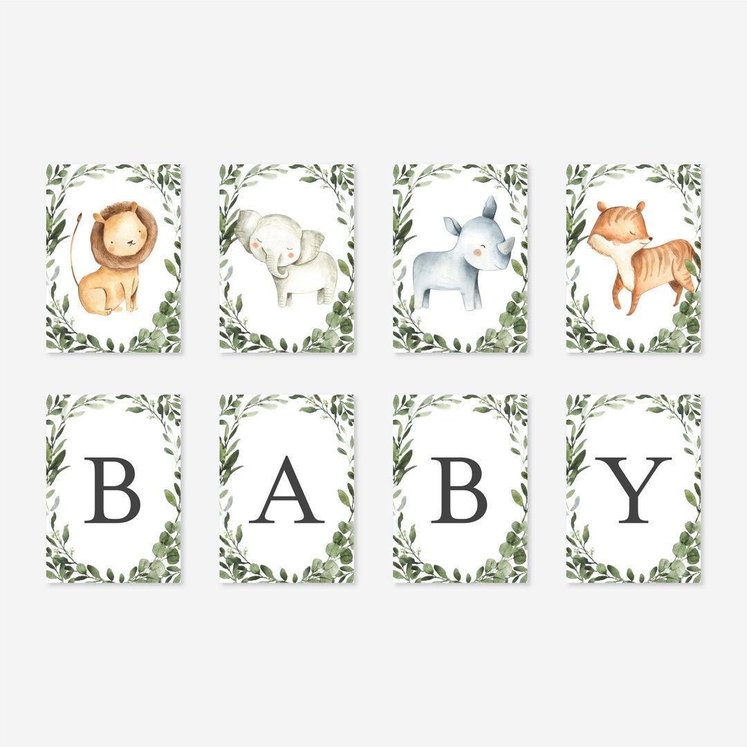 Safari Baby Shower Party Banner, Safari Party Banner, Jungle Party ...