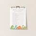 Dinosaur Baby Shower Who Knows Mommy Best Game Dinosaur Who - Etsy