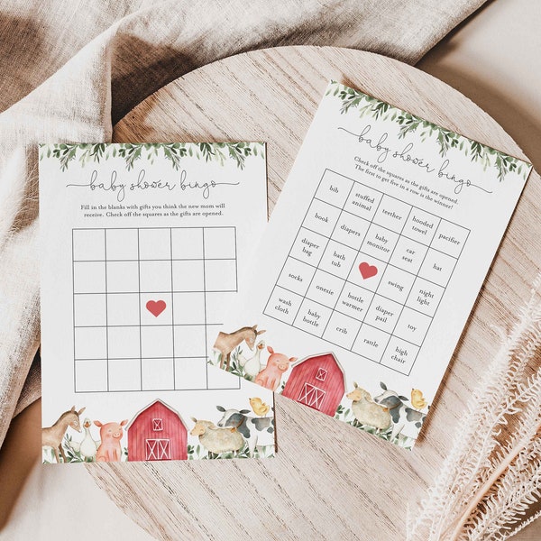 Baby Shower Bingo - Etsy