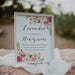 Pink Floral Wedding Lavender Toss Sign, Confetti Send Off, Ceremony ...