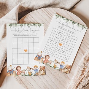 Nursery Rhyme Baby Shower Bingo Game, Nursery Rhyme Bingo Game, Nursery ...