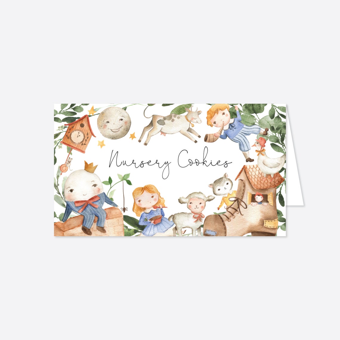Nursery Rhyme Baby Shower Food Labels Nursery Rhyme Food - Etsy