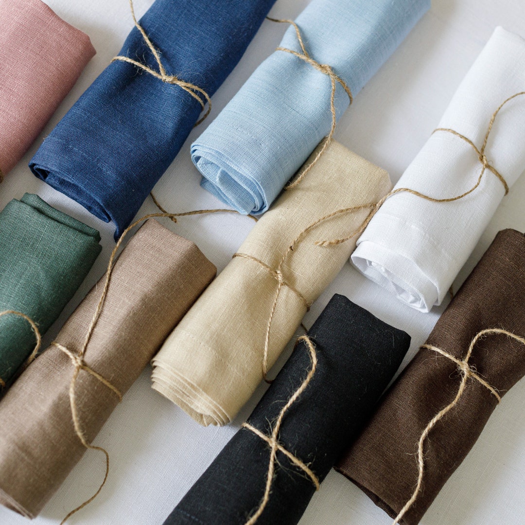 Classic Linen Napkins Bulk, Wedding Napkins From Linen Table Napkins ...