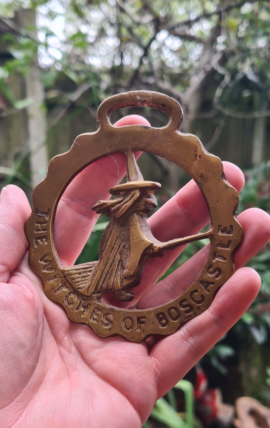 Antique Horse Brass Witch Altar Decoration the Witches of Boscastle, Witchcraft, Pagan, Home ...