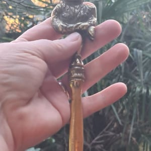 Antique Vintage Brass Devil Satyr Satan Demon Imp Athame Ritual Knife ...