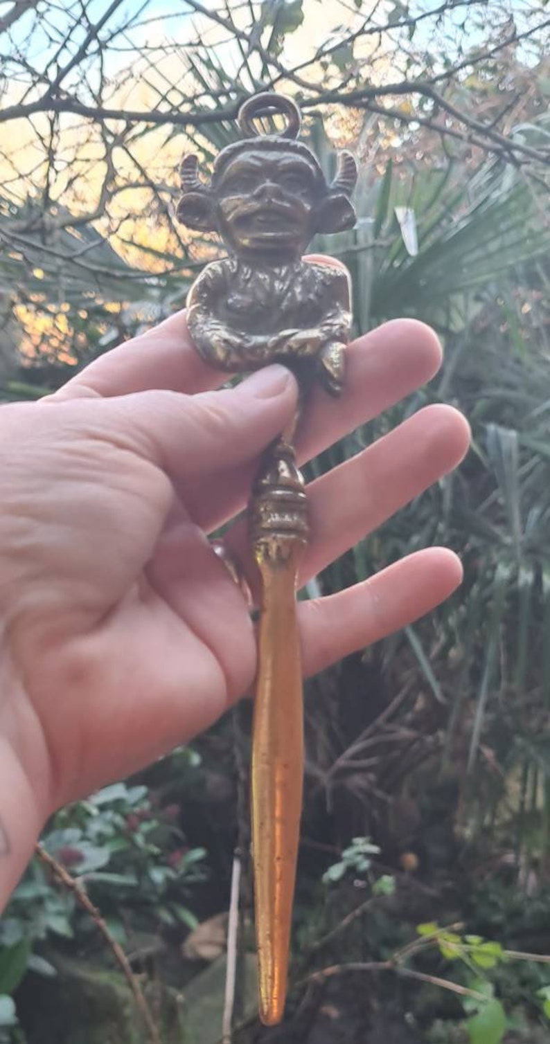 Antique Vintage Brass Devil Satyr Satan Demon Imp Athame - Etsy