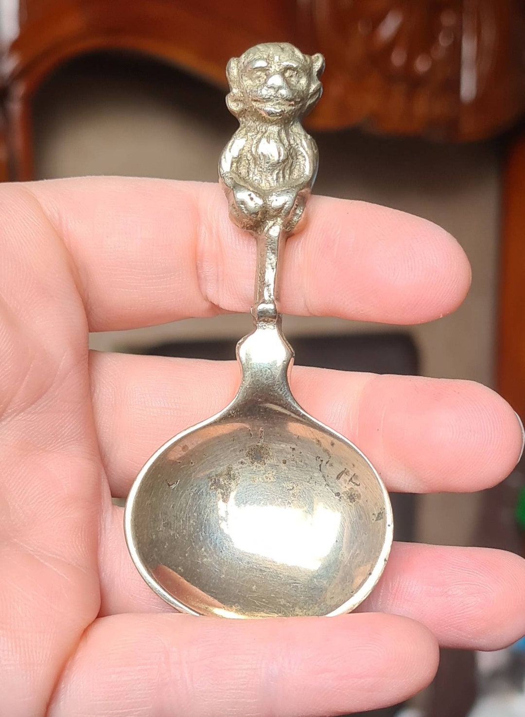 Antique Brass Lincolnshire Imp Caddy Spoon, Witches Incense Spoon ...