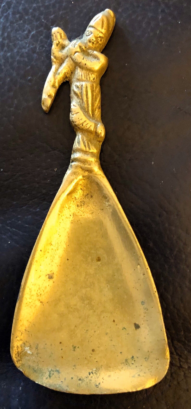 Vintage Brass Pixie Tea Incense Spoon, Caddy Spoon, Pagan, Witchcraft ...