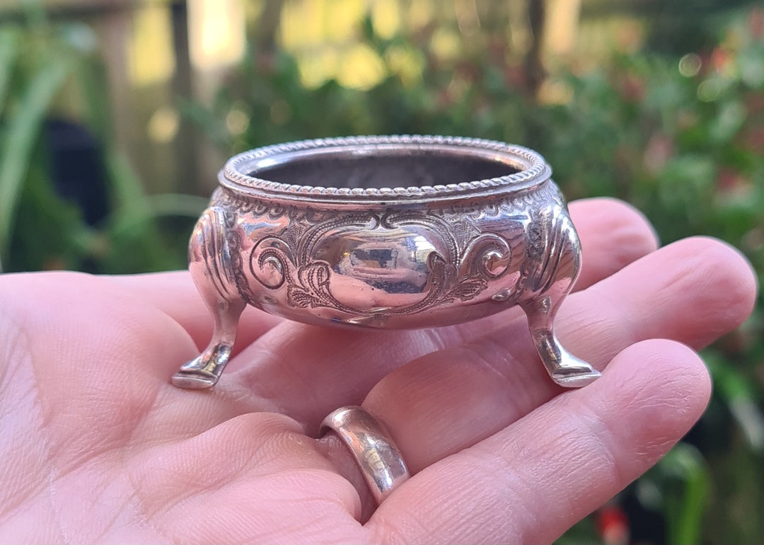 Antique English Silver Plated Cauldron, Witches Cauldron, Pagan, Wiccan ...