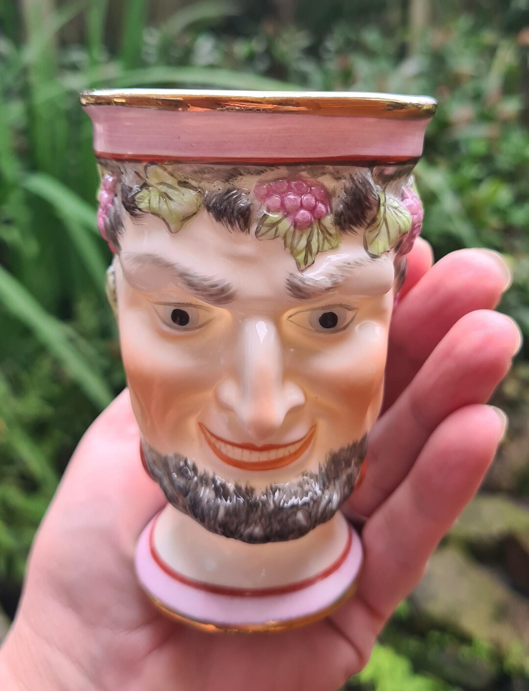 Antique 18th C Greek God Pan Satyr Faun Horned God Cup, Witchcraft ...