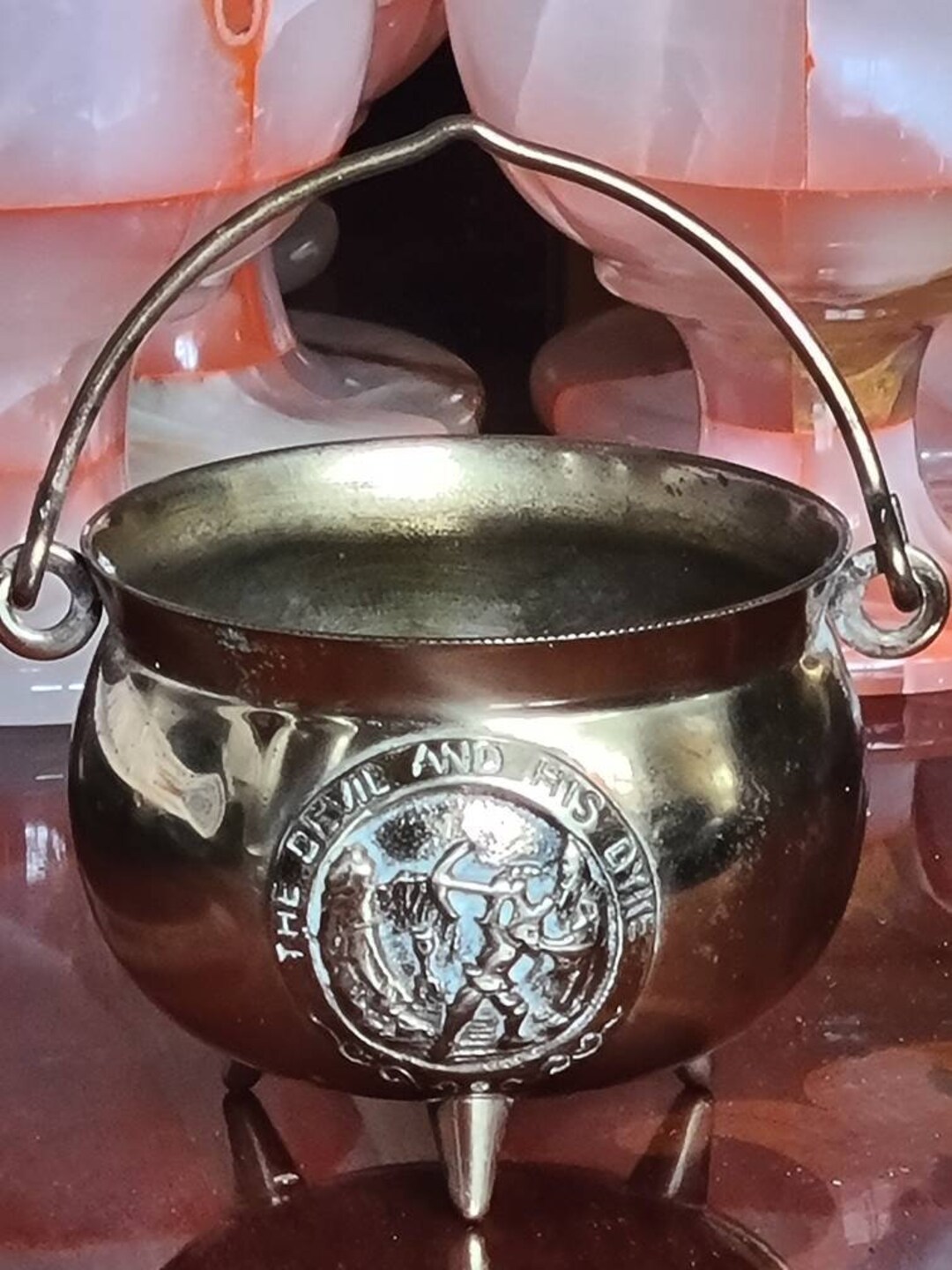 Vintage Brass Cauldron the Devil and His Dyke, Pagan, Wiccan ...