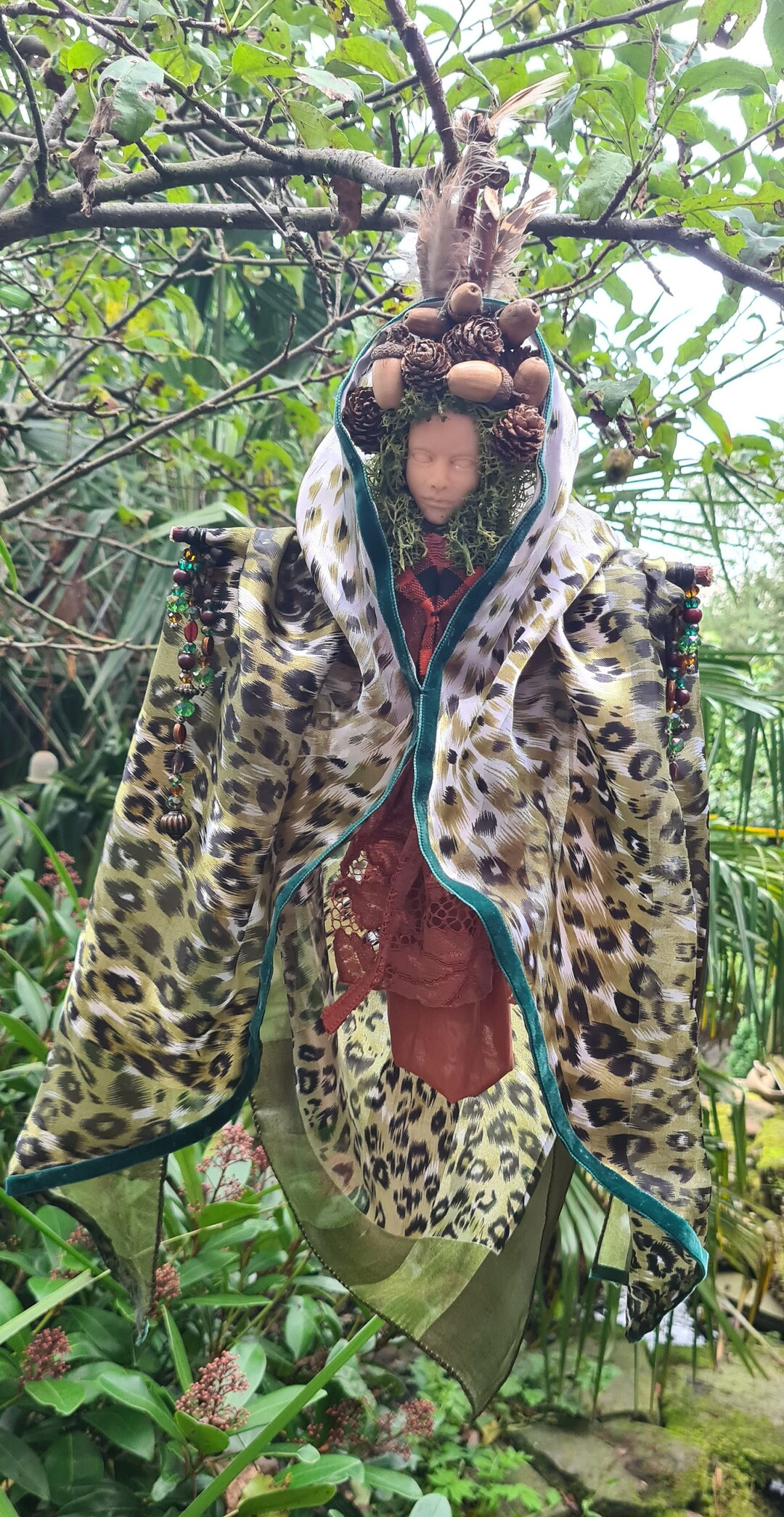 Sacred Earth Gaia Spirit Mother Nature Doll, Assemblage Doll, Pagan ...