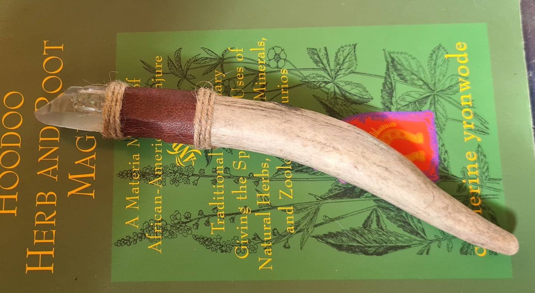 Clear Quartz Deer Antler Horn Wand High Vibration, Magical Tools for ...