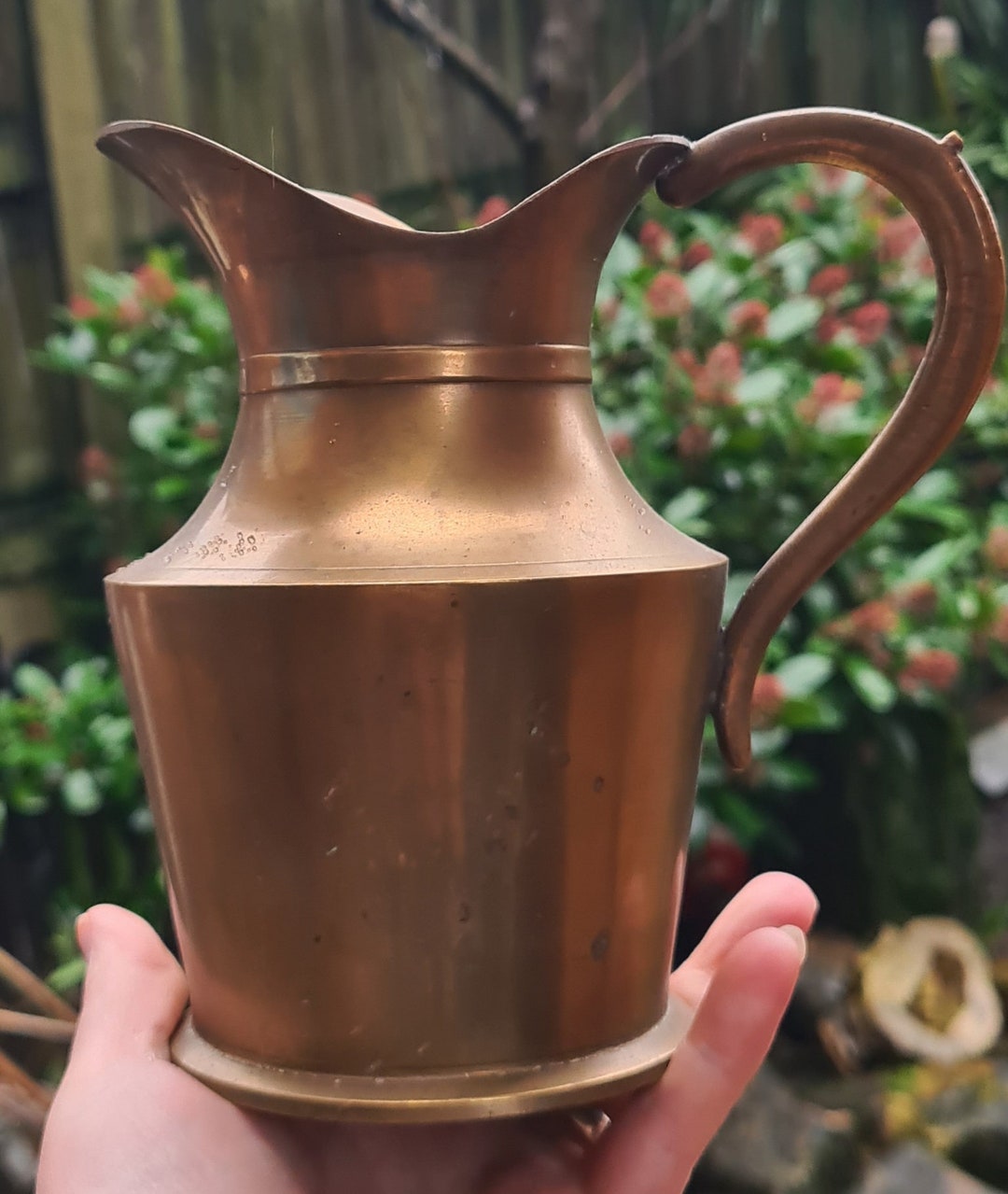 Vintage Brass Pitcher Jug Altar Vase, Pagan, Wiccan, Witch, Witchcraft ...
