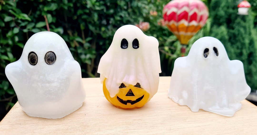 Handmade Resin Ghost Figures Halloween Samhain Spooky Season Decor ...