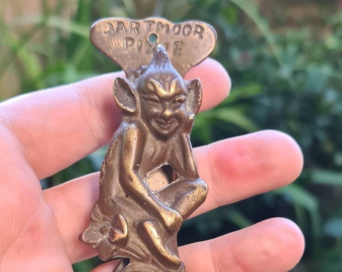 Antique Rare Brass Dartmoor Pixie Door Knocker, Brass Door Knocker ...