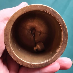 Vintage Brass Bell Bell, Santuary Bell, Summoning Bell, Altar Bell ...