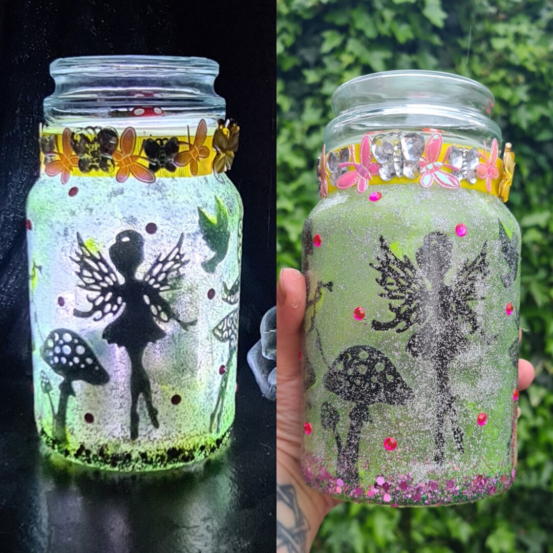 Whimsical Fairy Nightlight, Fairy Light Jar, Fairy Lamp, Fairy Lantern ...