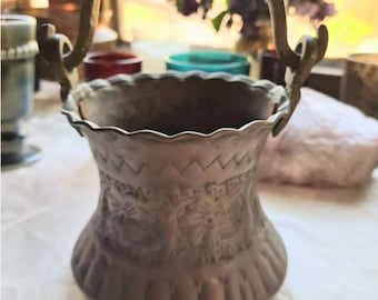 Antique Handmade French Copper Witches Cauldron Jardinere | Etsy