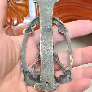 Antique Brass Door Knocker Cornish Piskey Pixie Sat on A Toadstool ...