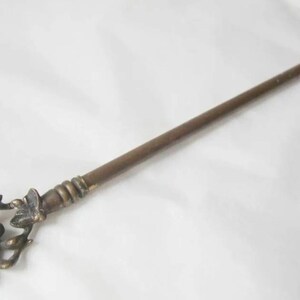 Antique Brass Telescopic Toasting Fork Witches Trident Spider & Fly ...