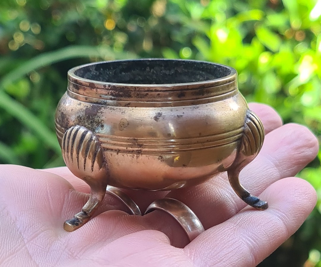 Vintage Brass Witches Cauldron, Pagan, Wiccan, Witchcraft, Witch, Altar ...