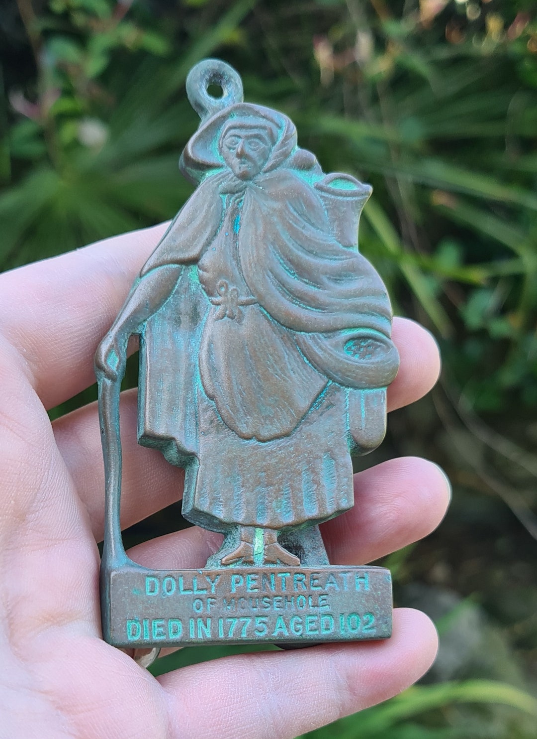 Antique Brass Cornish Witch Dolly Pentreath Door Knocker, Witchcraft ...