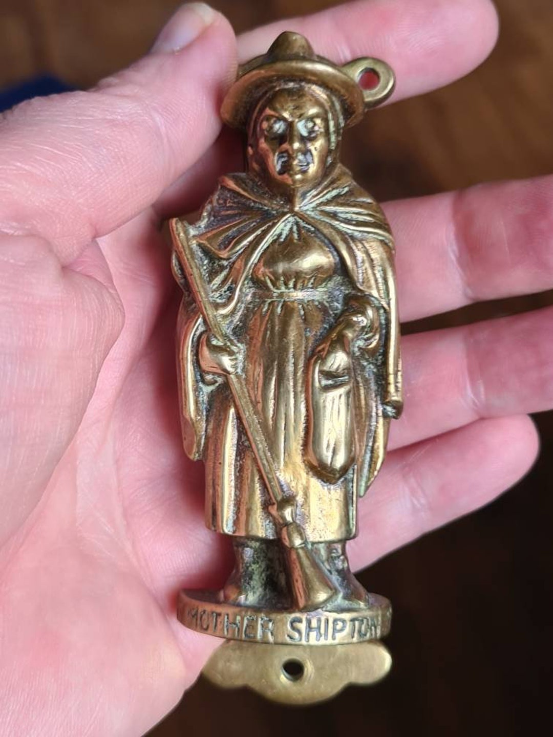 Antique Brass Witch Mother Shipton Door Knocker, Pagan, Witch, Wiccan ...
