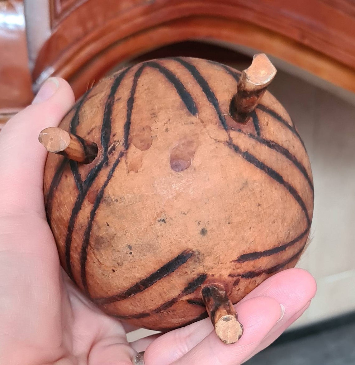 Traditional African Drum With Rattle Real Animal Skin Ritual - Etsy UK