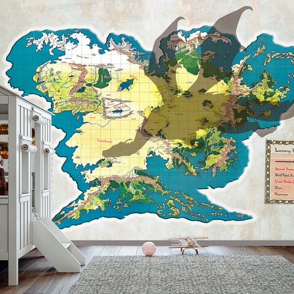 Middle Earth Map Sticker - Etsy