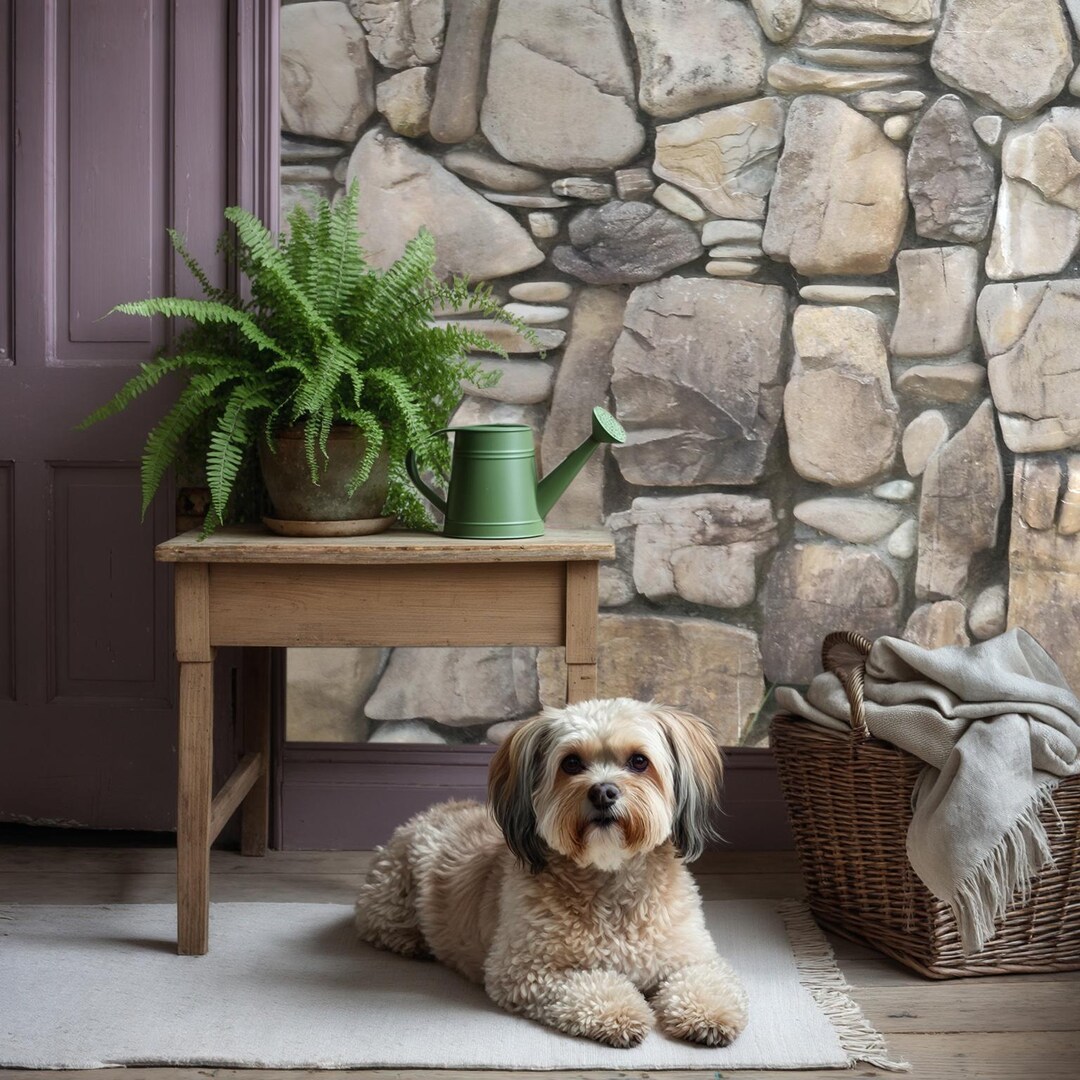 Rustic Wallpaper Bricks Peel and Stick, Stone Vinyl Wallpaper Removable ...