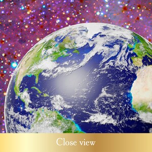 Rainbow Galaxy Solar System Wallpaper Space Wall Mural Kid - Etsy