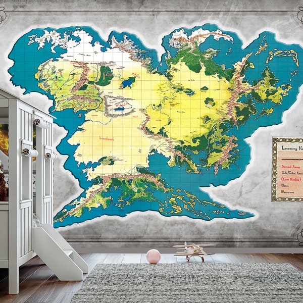 Middle Earth Map Sticker - Etsy