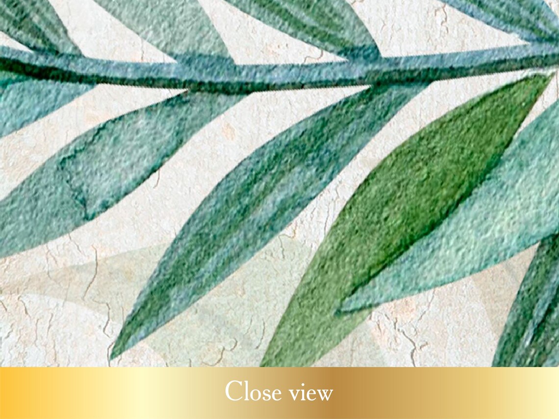 Green Jungle Wall Mural / Large Pattern Wallpaper Tropical | Etsy