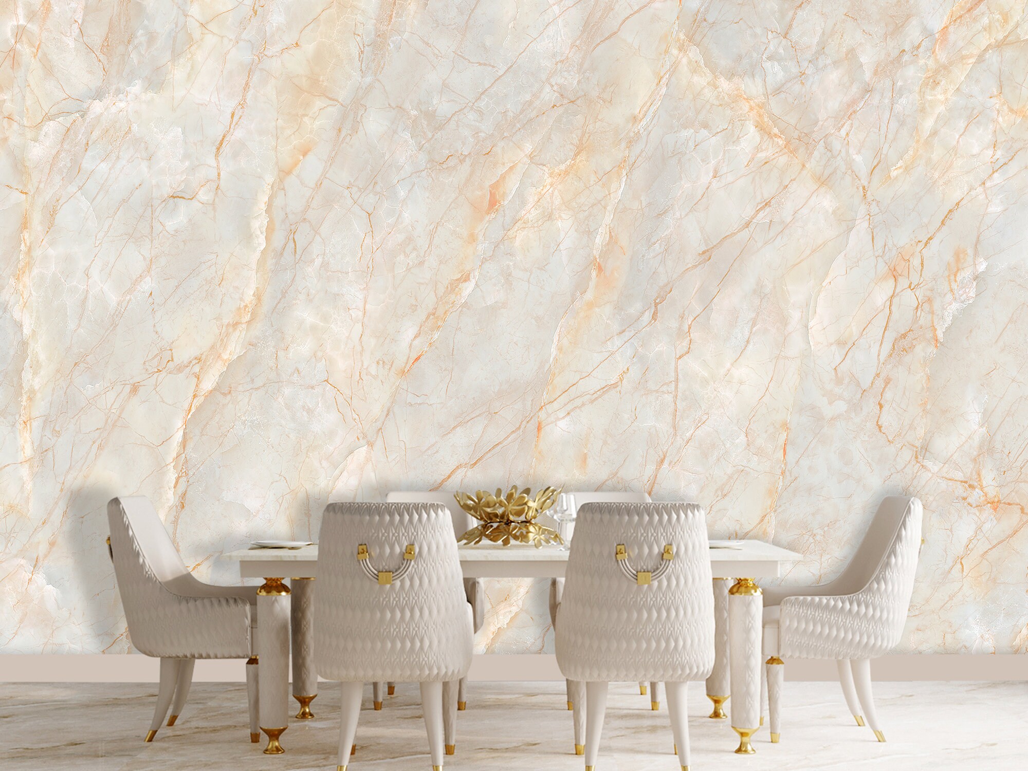 Beige Marble Stone Wallpaper Removable Kitchen Bathroom - Etsy