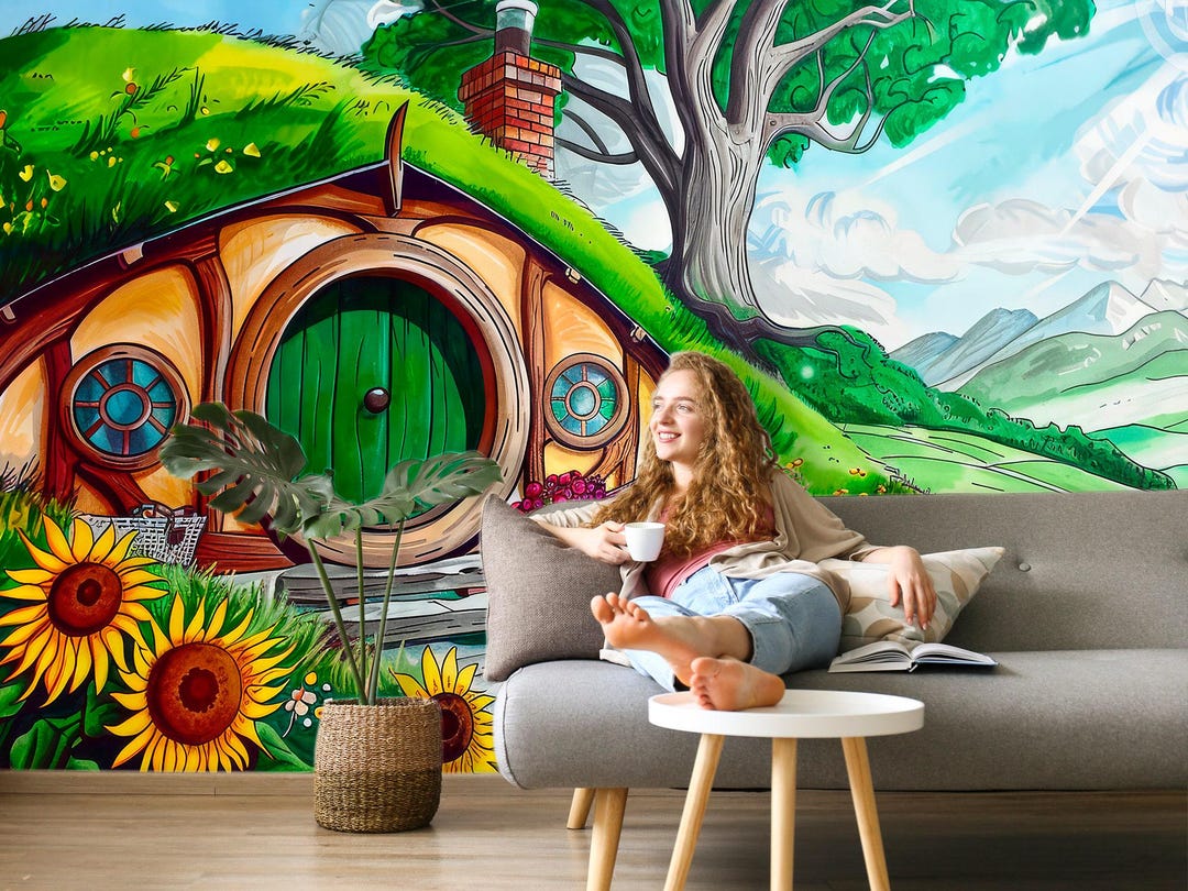 Lord of the Rings Wall Mural Wallpaper Peel and Stick Kids Room ...