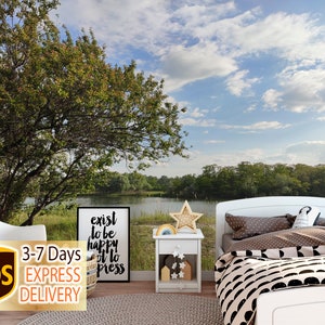 Landscape Nature Wallpaper. Blue Sky Outlander Wallpaper. - Etsy