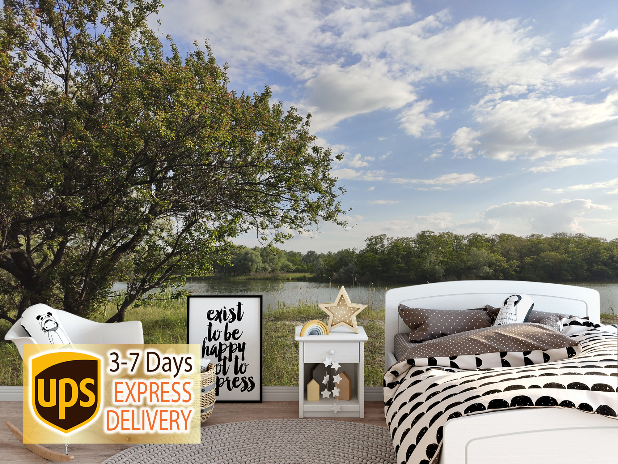 Landscape Nature Wallpaper. Blue Sky Outlander Wallpaper. - Etsy