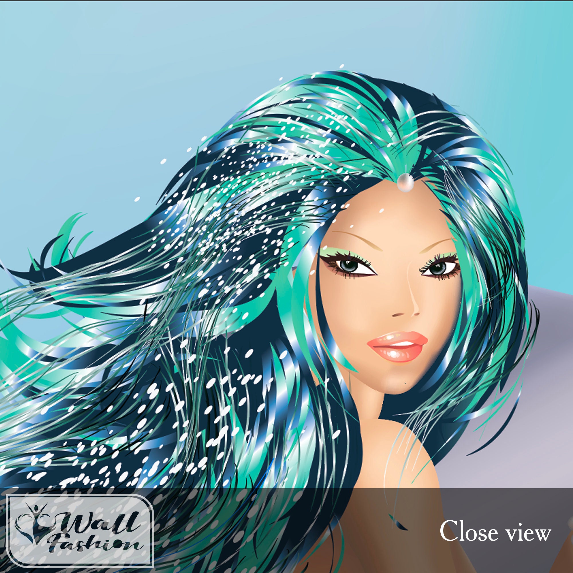 Mermaid Wallpaper for Girl Nursery. Underwater Wallpaper Kid | Etsy